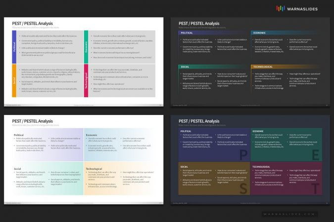 PEST & PESTEL Analysis PowerPoint Template - PowerPoint Slide Master ...