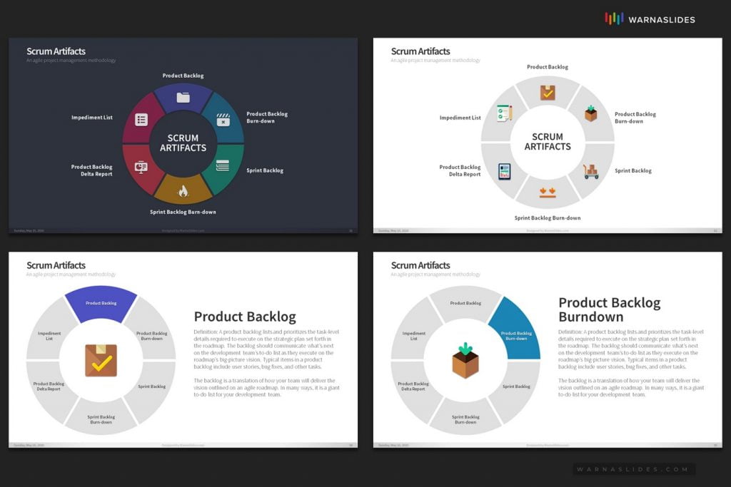 Scrum Process PowerPoint Template - PowerPoint Slide Master Templates ...