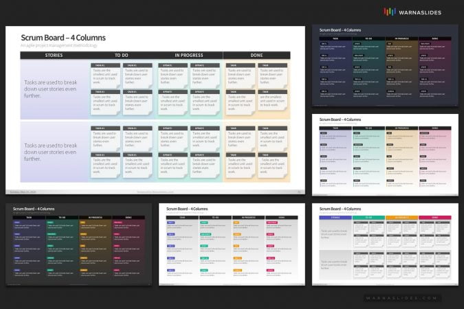 Scrum Process PowerPoint Template - PowerPoint Slide Master Templates ...