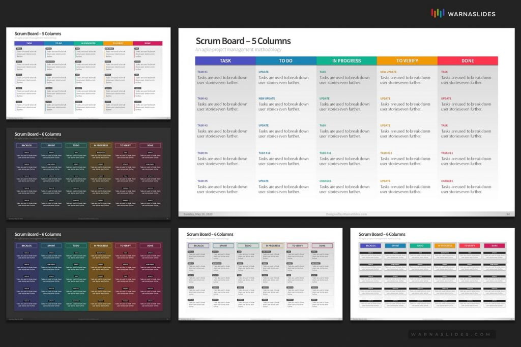 Scrum Process PowerPoint Template - PowerPoint Slide Master Templates ...