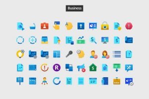 Fluent Icons - PowerPoint Slide Master Templates & Infographics
