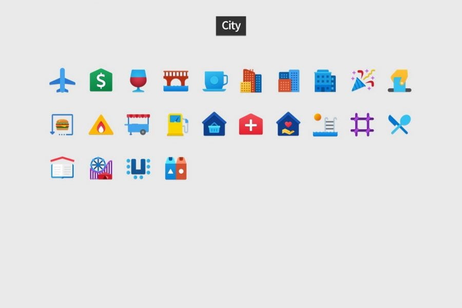 Fluent Icons - PowerPoint Slide Master Templates & Infographics