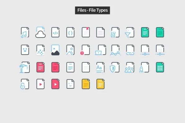 Pastel Icons - PowerPoint Slide Master Templates & Infographics
