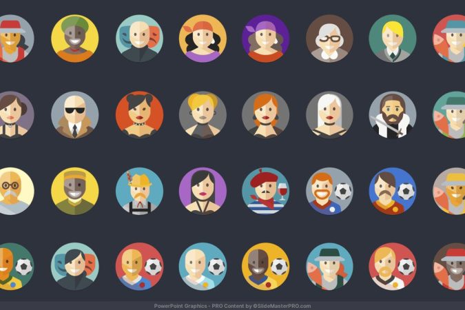 PowerPoint Avatars & Characters - PowerPoint Slide Master Templates ...